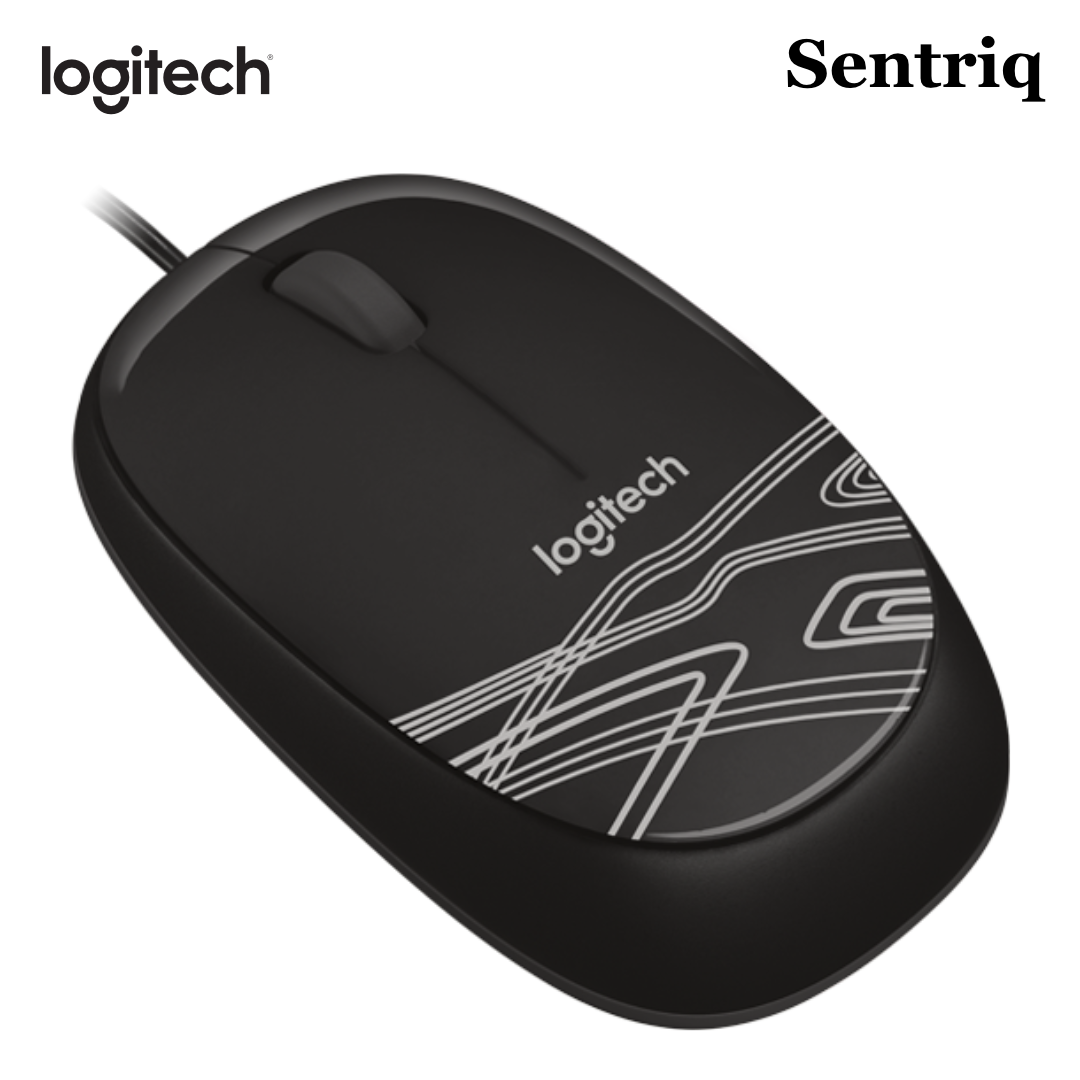 Logitech M105 Corded Mouse Black Colour (Original)